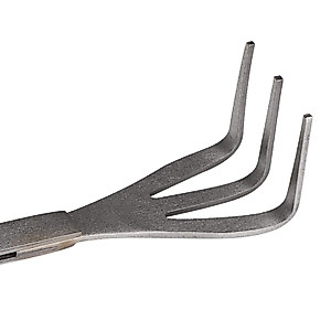 KIKYO Bonsai Root Rake + Tweezers, 2 in 1 Stainless Steel Bonsai & Gardening Tool Soil Bonsai Tree for Outdoor, default, Defult