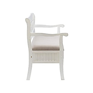 Powell Furniture Elliana Bench, White