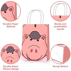 24PCS Toy Inspired Story Party Gift Bags for Birthday Party Supplies, 8 Designs Double Sided Party Favor Goodie Candy Treat Bags for Kids Boys Girls Party Decorations