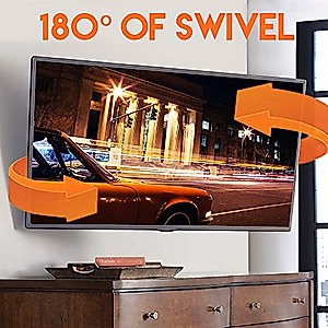 ECHOGEAR Swivel Full Motion TV Wall Mount Bracket for 26-58 Inch TVs – Extend and Tilt Your TV - Easy Single Stud Install
