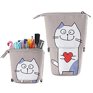 Mr. Pen- Standing Pencil Case, Cute Boba Pencil Case, Stationery Pen Case, Telescopic Pencil Case, Stand Up Pencil Case, Kawaii Pencil Case, Pencil Case, Pop up Pencil Case, Cute Pencil Pouch