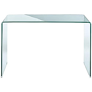 Coaster Furniture Writing Desk Clear and Chrome 801581