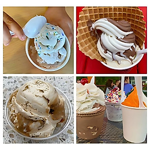 YQMYXG 32 Oz Ice Cream Containers for Homemade, Ice Cream Containers with Silicone Lids Leak-Free, Reusable Ice Cream Storage Containers for Freezer Chocolate Sorbet, (4 Pack - 1 Quart Each)