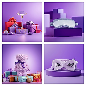 Birthday Gifts for Women,Gifts for Her Purple Gifts Basket for Women Lavender Relaxing Gift Set Self Care Package Unique Female Gift Ideas Birthday Presents Female Friendship Gifts Christmas Gifts