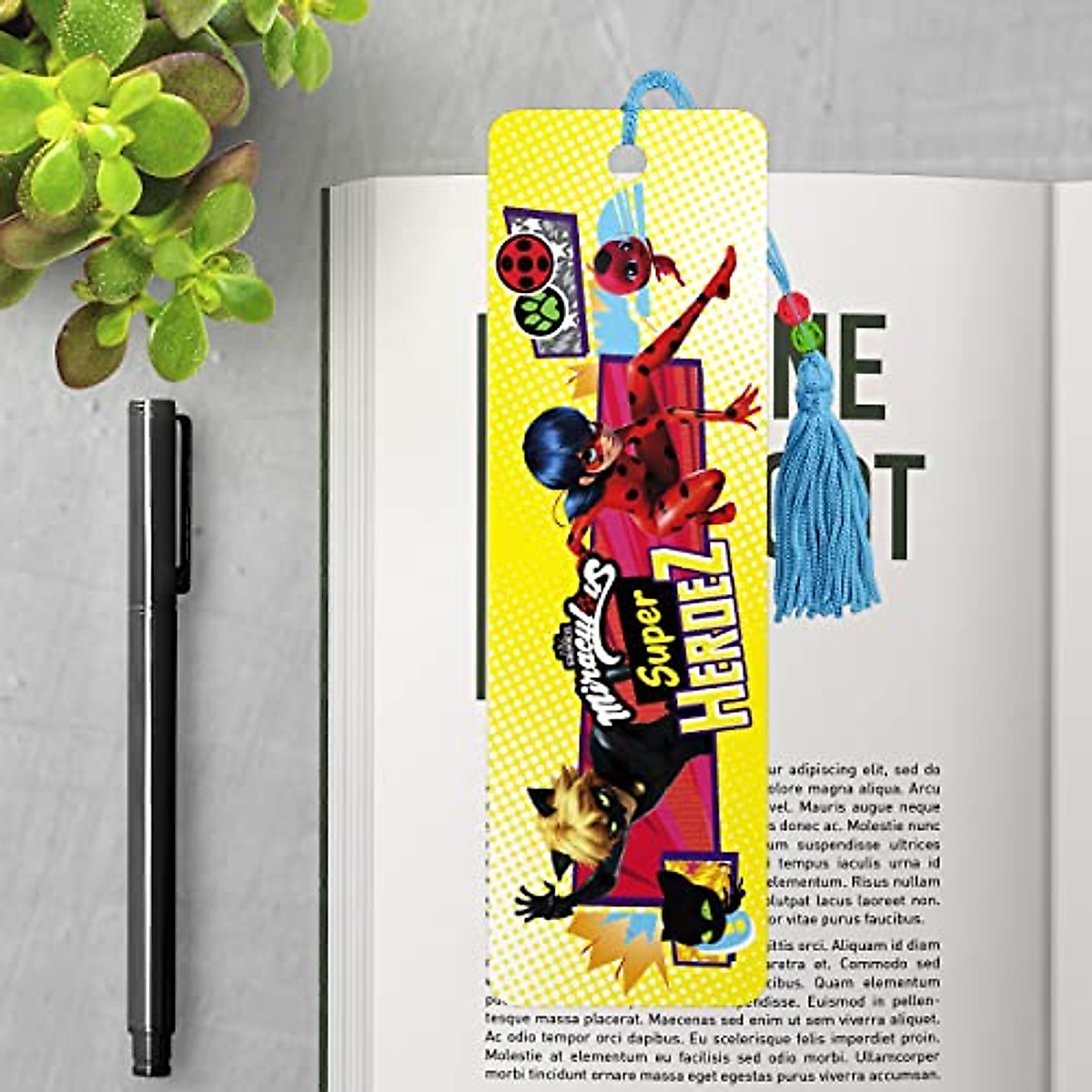 Antioch Miraculous Ladybug Premier Bookmark, Multicolor, 2.25 x .022 x 7.25
