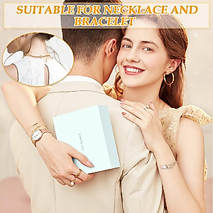 Paxcoo 12Pcs Magnetic Necklace Clasps and Closures, Locking Magnetic Jewelry Clasps, Magnetic Necklace Extender, Necklace Clasp Helper for Necklaces, Bracelets and Jewelry