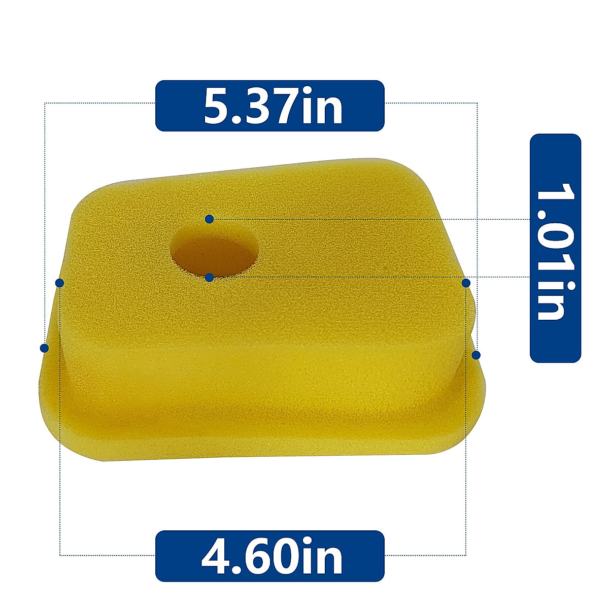 27987S Air Filter Foam Element Replace for 27987 4108 5001H John Deere AM34963 LG27987 LG27987S Fits Briggs Stratton 60500 61500 80500 81500 90102