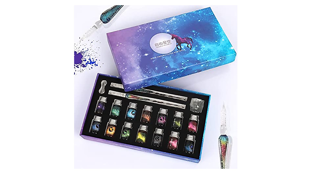 MKLPO Glass Dip Pen Set - Perfect for Calligraphy Lovers
