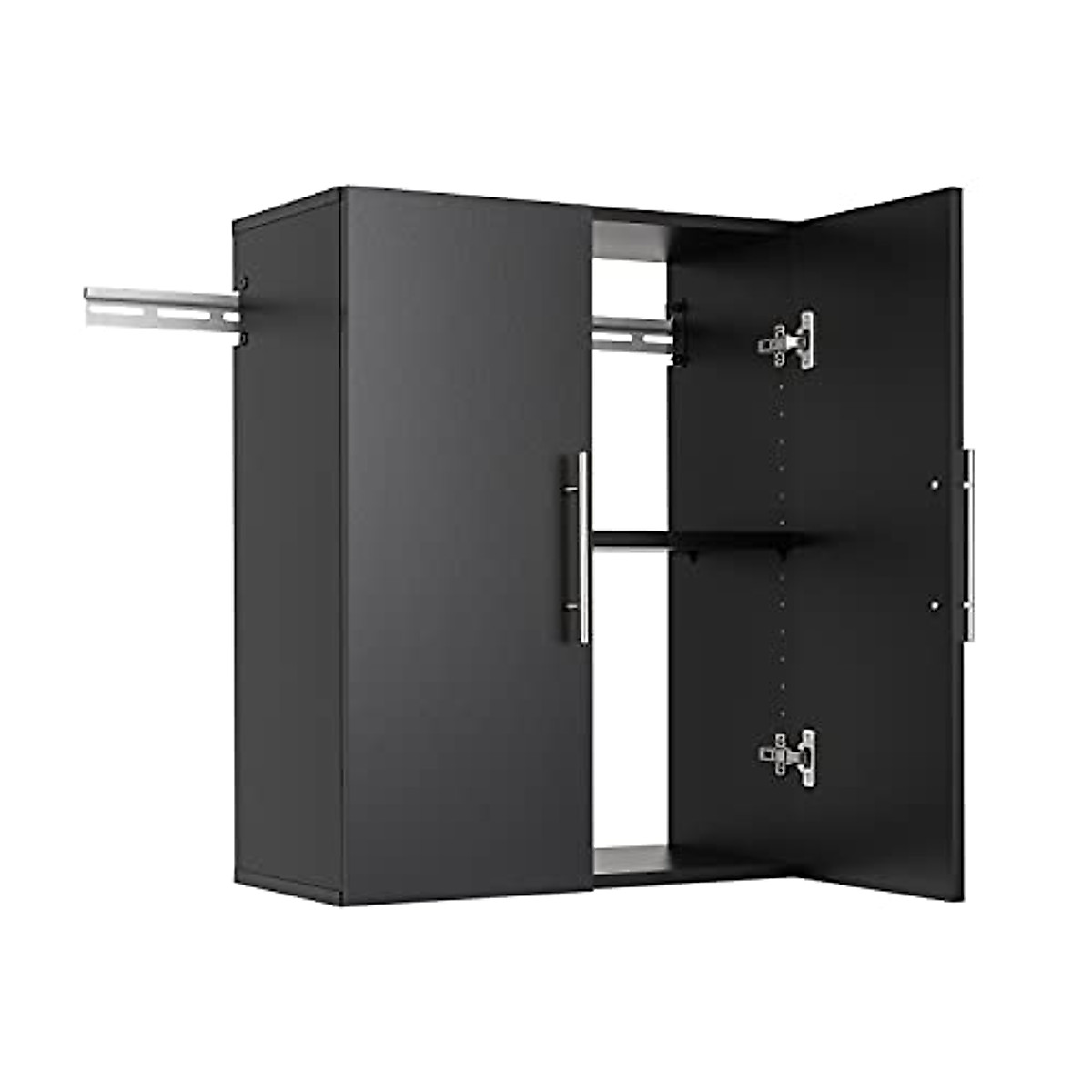 HangUps Upper Storage Cabinet, 24", Black
