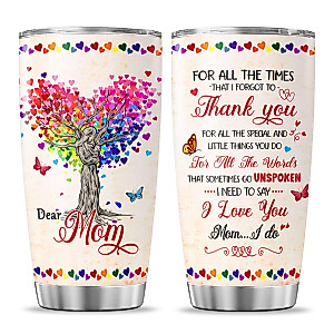 Insulated For Cups Mothers Funny Day Mother Handle Tumblers Women Coffee Mama, Dear Mom Letter, Mom Gifts, Tumbler 20 Oz With Lid And Straw
