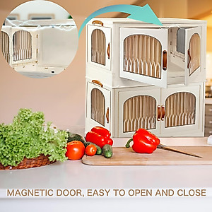 KEJONE Large Storage Bins with Lids, 76 Gal Foldable Closet Bins, 4 Pack Plastic Bins For Storage and Organization, Stackable Storage Containers For Clothes, Storage on Wheels with 4 Doors