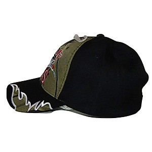 Trade Winds Redneck Hillbilly Kiss My Bass Black/Camo Camouflage Fishing Cap #1 CAP920 Hat