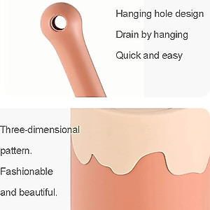 Plastic Toilet Bowl Brush Home Bathroom Floor Stand Toilet Cleaner Brush 4.5 X 18.1 Inches Toilet Brush and Stand Set