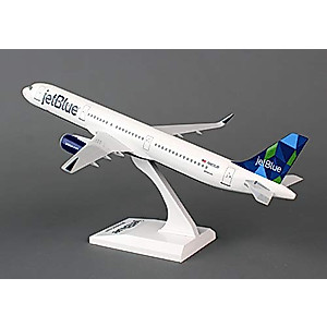 Daron SkyMarks SKR778 JetBlue Airlines Airbus A321 1:150 Scale New Livery Prism Tail Display Model , White
