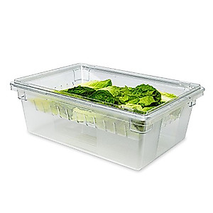 Rubbermaid Commercial Products Food Storage Box Drainage Colander for 8.5, 12.5, 16.5 and 21.5 Gallon Sizes, Clear (FG330300CLR)