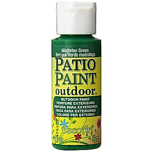 DecoArt DCP46-3 Patio Paint, 2-Ounce, Mistletoe Green