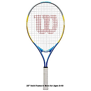 Generic Wilson US Open 21 Junior Tennis Racquet Bundled with a Red/White Wilson Advantage II Tennis Bag (Perfect for Beginner Players Age 5-6) Red/White Bag 21 Inch Racquet