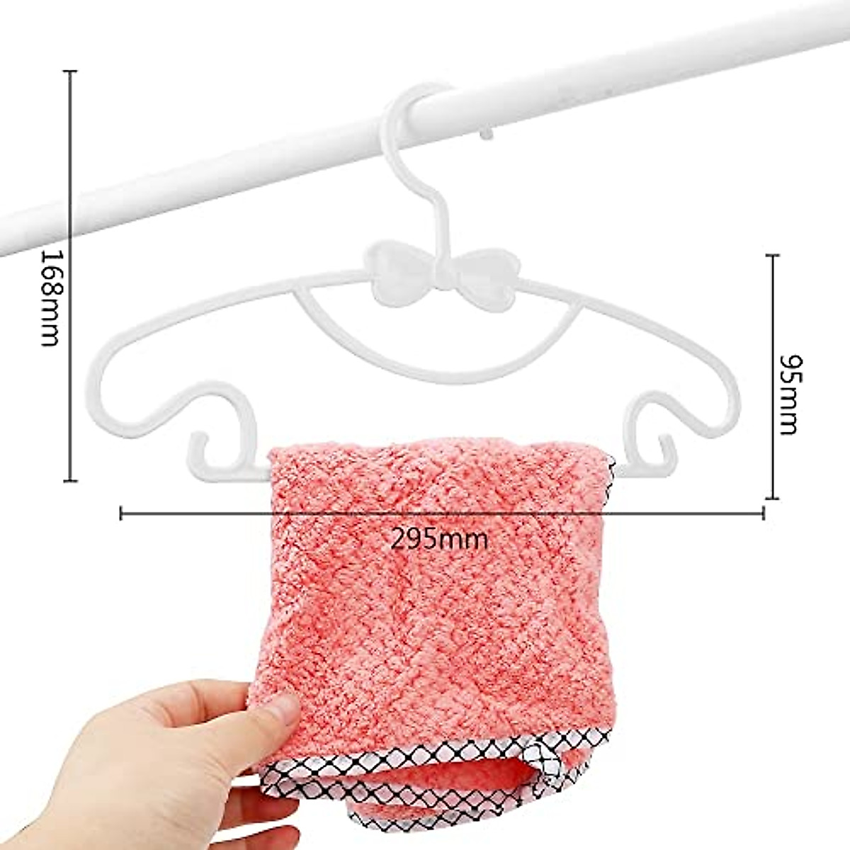 WALNUT Children Clothes Hanger 5 Pieces Clothes Drying Rack Plastic Kids Toddler Baby Clothes Coat Hangers (Color : E, Size : As Shown)