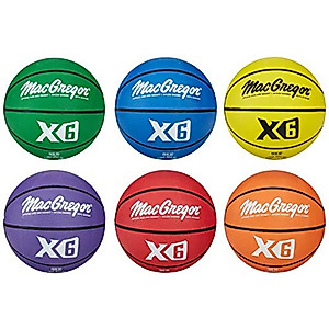 MacGregor Multicolor Basketballs (Set of 6) , Official Size (29.5")