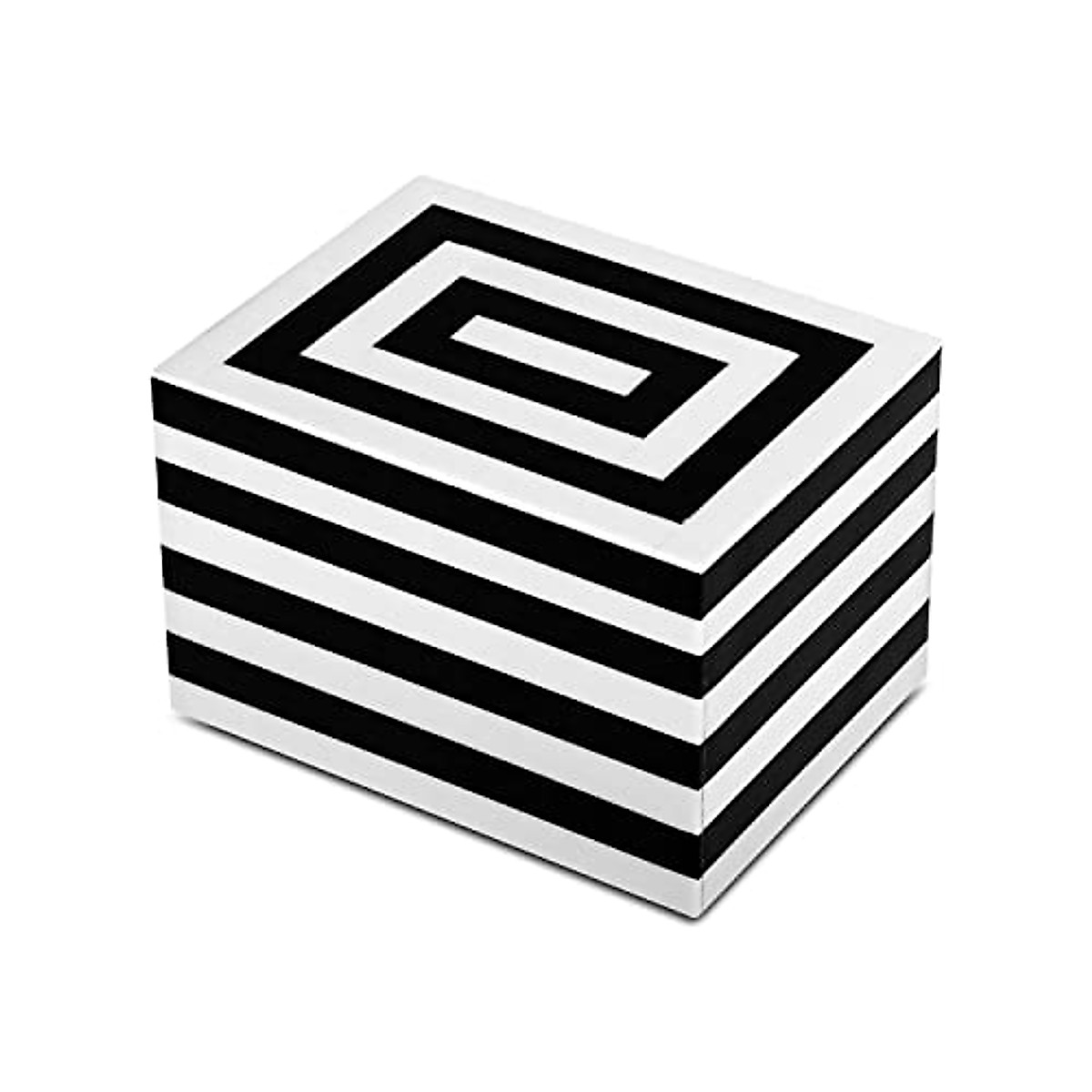 Handicrafts Home Concentrics Collection Storage Organizer Decorative Box Multipurpose Gift, 6x4.5x4 Inch