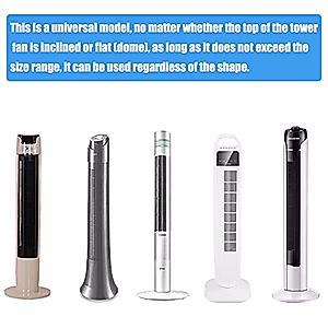 VIOKKO Tower Fan Dust Cover Dustproof Tower Cover Washable Tower Sleeve Dust-Proof Protective Cover for Household Tower Fan Pedestal Fan Floor Fan Stand Fan Decoration (Gray Flower)