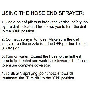 Multi-Use Lawn Hose-End Sprayer 32oz (Pack of 2) Empty Refillable Bottle (Natural, Clear), 30:1 Sprayer, Reusable - Best for Fertilizer, pesticides, herbicides, car wash and Any Other Outdoor Liquid