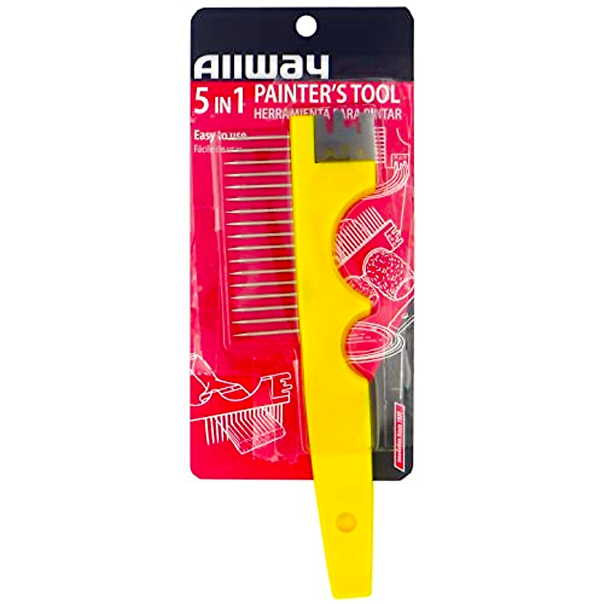 ALLWAY BC5 5-In-1 Painter's Tool with Multi-Functional Brush Comb
