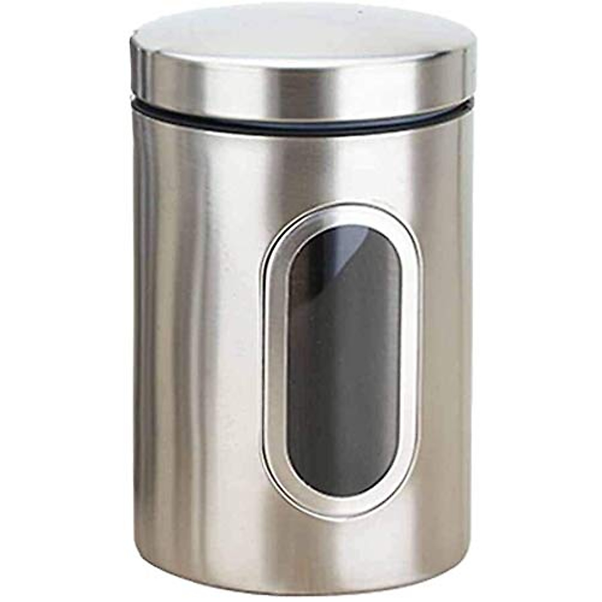 Storage Jars with Lids Kitchen Cylinder Food Storage Containers 304 Stainless Steel Jars With Airtight Lids Small Coffee Canisters, Rustic Home Decor,Pantry Organization And Storage For Tea Snacks Sug