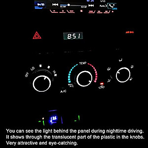 JDMCAR Compatible with Toyota Tacoma 2005-2015 A/C Air Conditioning Control Switch Knob Button, HVAC Control Knob Tacoma Heater Temperature HVAC Fan Control Knob - (A Set of 3 Knobs)