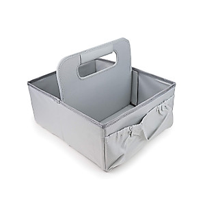 Baby Diaper Caddy Organizer Bag, Portable Essentials Storage Basket for Changing Table Nursery Station, Bags for Babies Diapers and Wet Wipes, Bottles, Pacifier, Lotions & Supplies Kit (Organizer Bag)