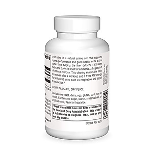 Source Naturals L-Citrulline - Supports Exercise Recovery, Energy and Detoxification, 500 mg - 120 Capsules