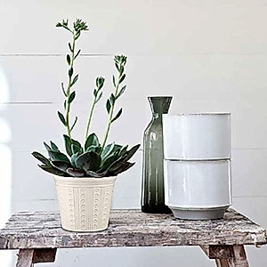 Ceramic Planters for Indoor Plants 4.7 inches Set of 3 Glazed Plant Pots Boho Flower Pots for Succulent Snake Plant Herb Orchid Houseplant Garden Home Office
