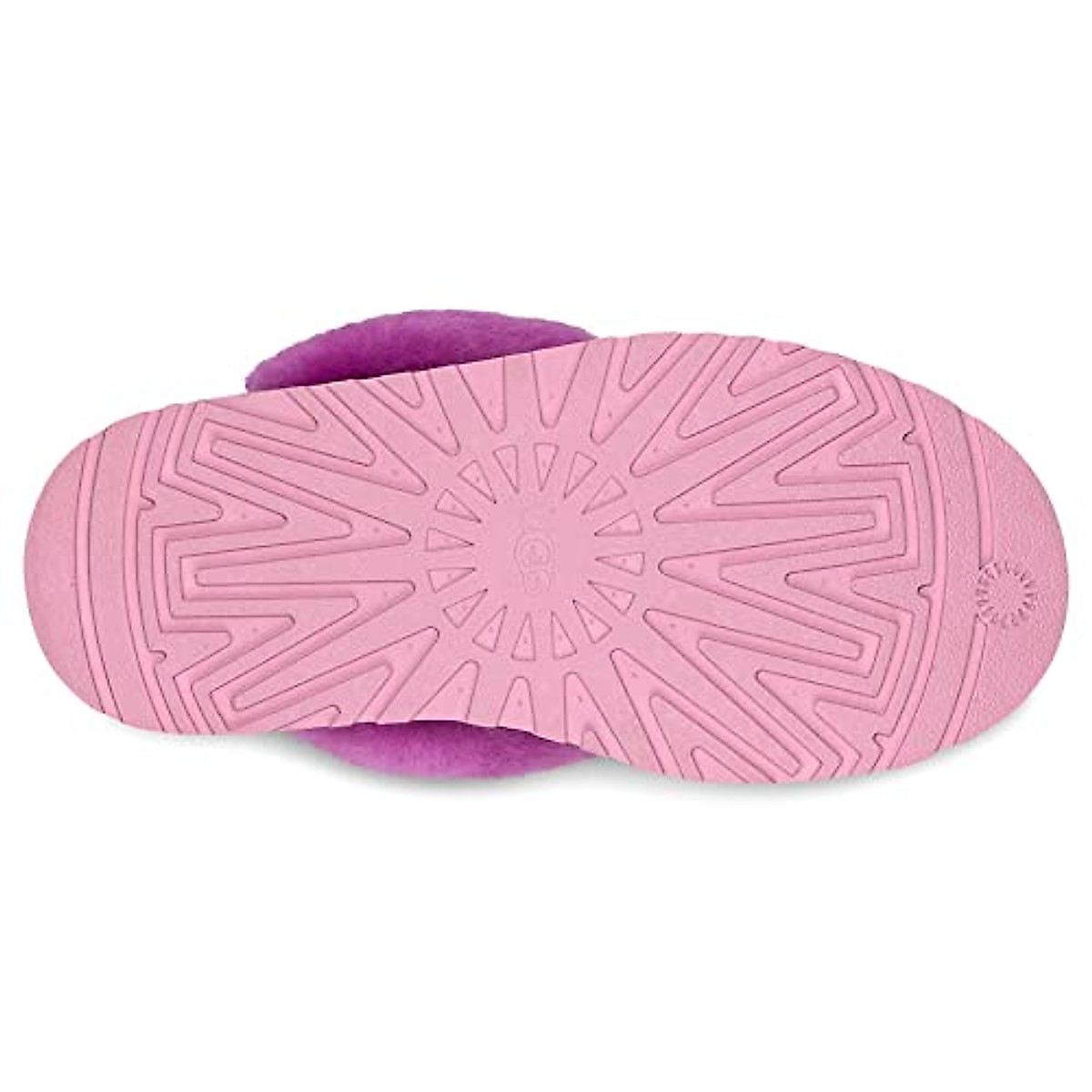 UGG Girls K FUNKETTE Slipper, Purple Ruby, 5 Big Kid