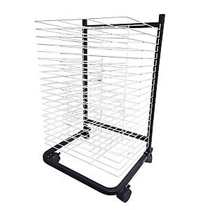 Art Drying Rack for Classroom Drying Rack for Art Drying Rack for Art Metal Wire Work Display Rack, Solid Metal, Art Carts With Wheels for Classroom Art Studios and Home Use. Drying & Print Racks