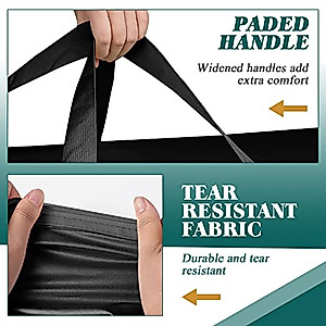 2 Pack Rectangular Outdoor Cushion Storage Bag 68" L x 30" W x 20" H Extra Large Patio Furniture Cushion Storage Bag Waterproof Garden Cushion Storage Covers with Zipper and Handles Black