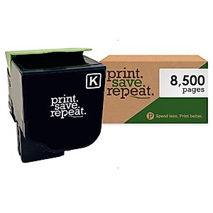 Print.Save.Repeat. Lexmark 78C1XK0 Black Extra High Yield Toner Cartridge for CS421, CS521, CS622, CX421, CX522, CX622, CX625 Laser Printer [8,500 Pages]