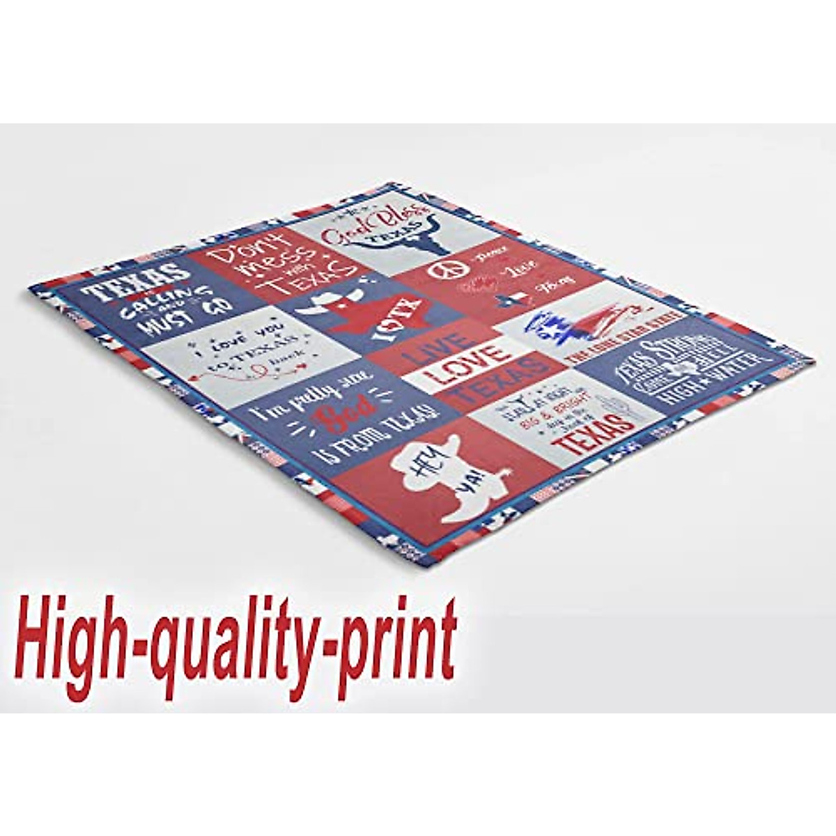 Shanfeirui Texas Themed Blanket - 50" X 60" - Featuring Longhorns - Ultra Soft Throw for Men, Women, Girls and Boys - Ideal Gift for Birthdays and Special Occasions - by Texas Gifts and Souvenirs.