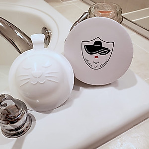 Madam of Leisure Infinity Bath Universal Drain Cover - Fill Your Bathtub as High as You Dare for a Deeper and Warmer Bath (White)