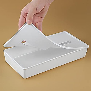 Ziplock Bag Organizer for Kitchen Drawer Pantry, 4 PC Plastic Bag Storage Organizer Container with Openable Top Lids, Suitable for Gallon Quart Sandwich Snack Bags