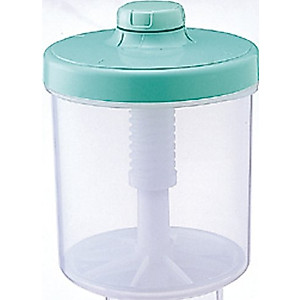 Risu E-40 Instant Pickle Container, Round, Green, 1.1 gal (4 L), High Pet, Recipe Included, Made in Japan