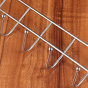 Garneck Over The Door Hook Stainless Steel Door Hanger Towel Rack Door Coat Rack Hanger for Hanging Clothes Towels Coats Hat