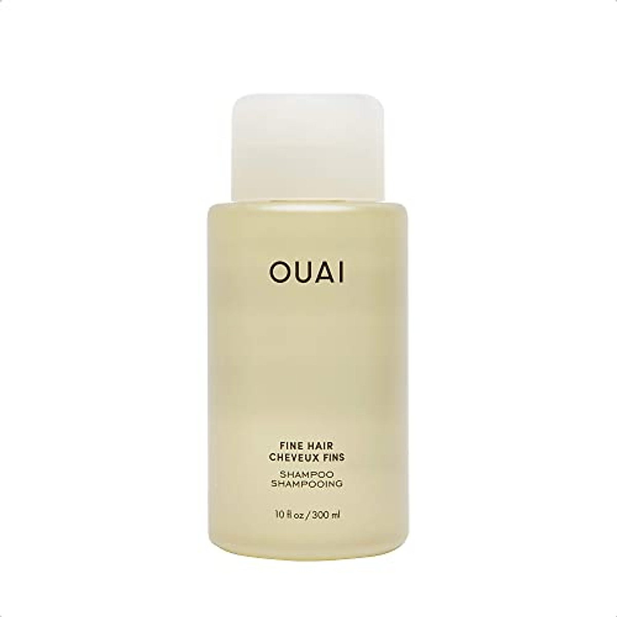 OUAI Fine Shampoo. Bring Fine Hair to the Next Level with Strengthening Keratin, Biotin and Chia Seed Oil. Hair is Left Clean, Bouncy and Voluminous. Free from Parabens, Sulfates and Phthalates. 10 oz
