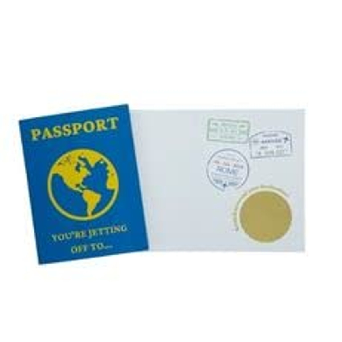 You're Jetting Off To Passport Travel Card Scratch To Reveal Your Personal Message Surprise Gift