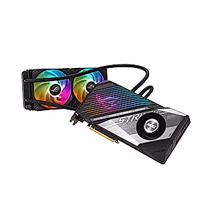 ASUS ROG Strix LC AMD Radeon™ RX 6800 XT OC Edition Gaming Graphics Card (PCIe 4.0, 16GB GDDR6, HDMI 2.1, DisplayPort 1.4a, Full-Coverage Cold Plate, 240mm Radiator, 600mm tubing, GPU Tweak II)