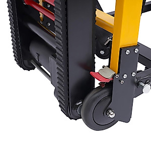 Electric Folding Stair Climber Hand Truck,330Lb Heavy Duty Pallet Truck Dolly,Electric Dolly Platform Cart Trolley for Luggage Warehouse Moving,130 W 3 Adjustable Speeds