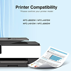 LC3013 LC3011 (10PK)| Replacement for Brother LC3013 Ink cartridges Compatible for Brother MFC-J497DW MFC-J491DW MFC-J690DW MFC-J895DW Printer(4 Black, 2 Cyan, 2 Magenta, 2 Yellow)