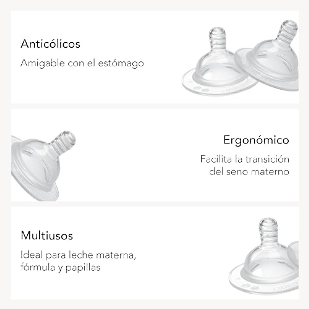 Twistshake Anti Colic Teat Nipples - Premium Quality Baby Nipples for a Comfortable Feeding Experience - Suitable for 2+ Months, 2 Count (Pack of 1)