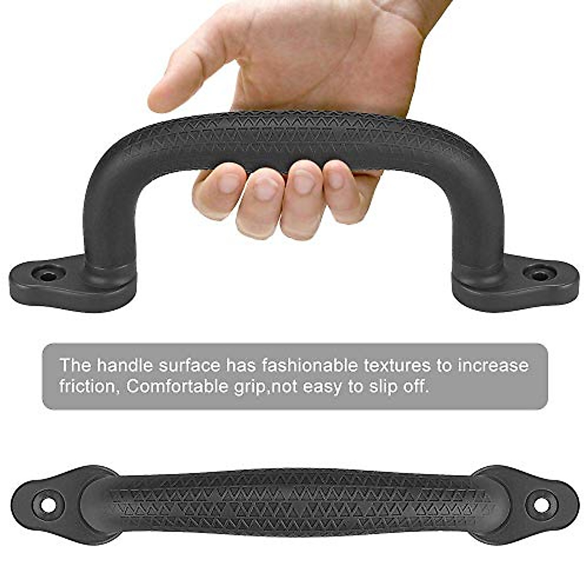 Playground Safety Handles ,Non-Slip Plastic Kids Playground Grab Handles, Hand Grip Bar for Playhouse,Treehouse, Climbing Frame, Jungle Gym,Swing Set Accessories Playset Handles, SELEWARE, 2 Pack