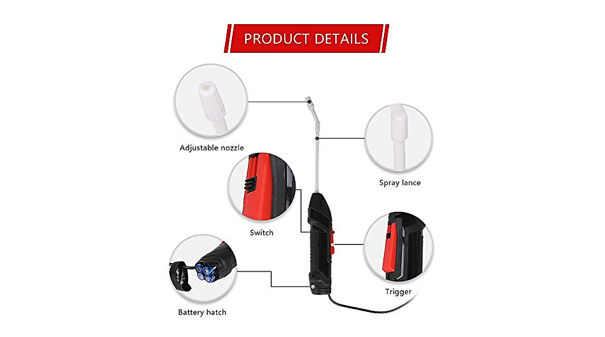 Portable Battery-Powered Multi-Purpose Sprayer for Gardens