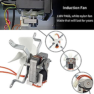 Auger Motor, Grill Induction Fan, Fire Burn Pot, and Hot Rod Ignitor Kit, with Screws and Fuse Compatible with Pit Boss and Traeger Wood Pellet Grill